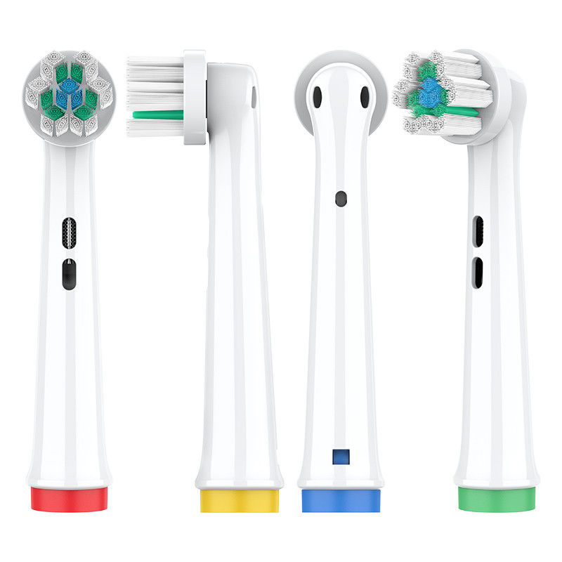 4 Piece Pack Colorful Dupont Bristle Replaceable Toothbrush Heads For ...